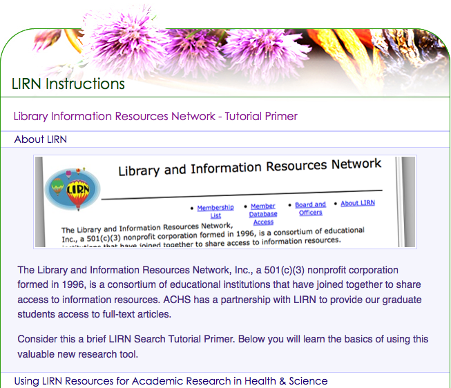 LIRN Training Webinar with Cyndi Kibby, MLIS - Registration